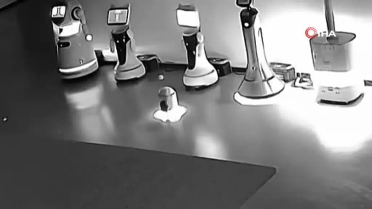 Çin’de küçük bir robot 12 robotu kaçırdı