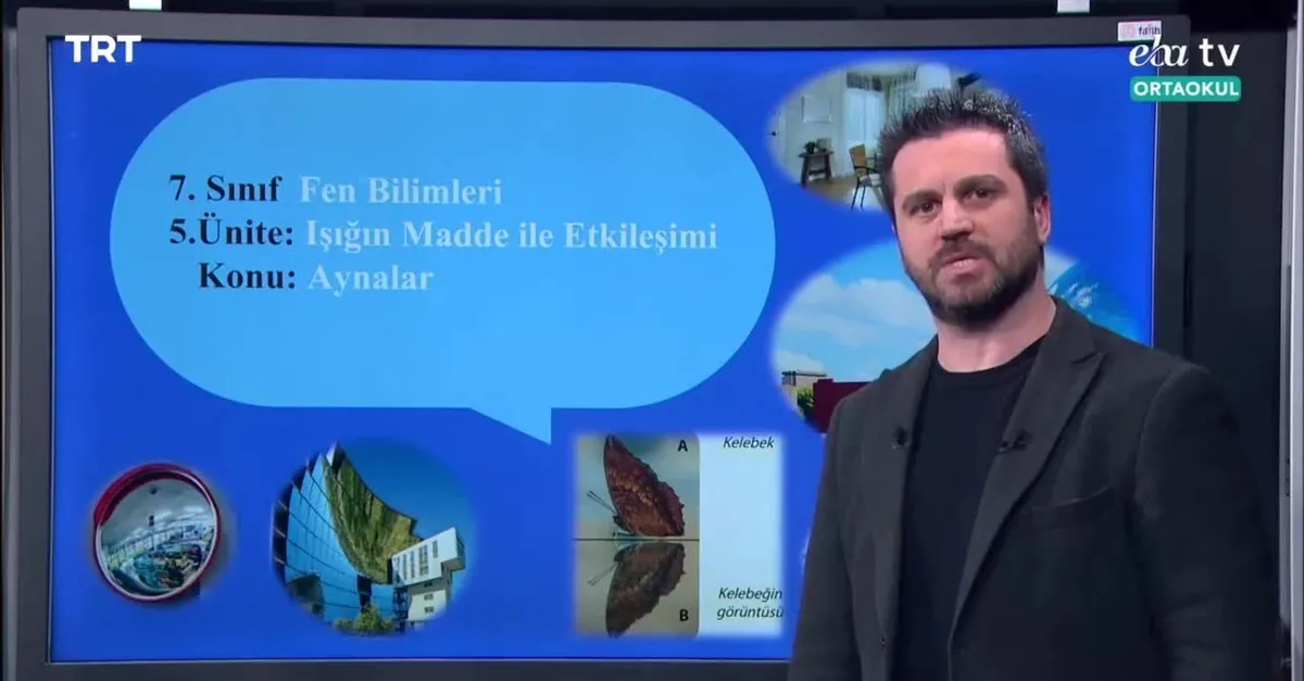 7. Sınıf Fen Bilimleri Konu Aynalar | 25 Mart 2020 Çarşamba EBA TV ders ...