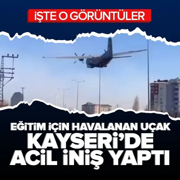 Son dakika | C-160 kargo uçağı acil iniş yaptı Son dakika | C-160 kargo uçağı acil iniş yaptı