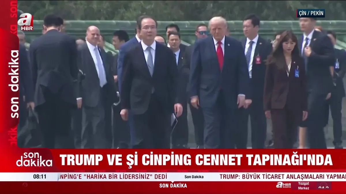 Trump ve Şi Cinping Cennet Tapınağı'nda